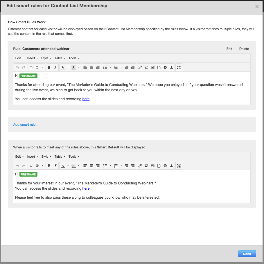How to Create a Smart Email for Webinar Follow-Up + Templates