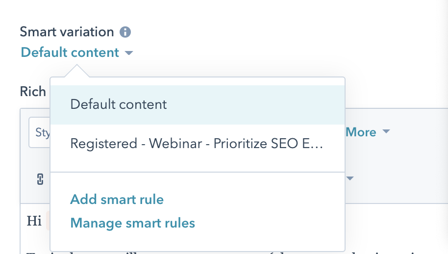 How to Create a Smart Email for Webinar Follow-Up in HubSpot + Templates